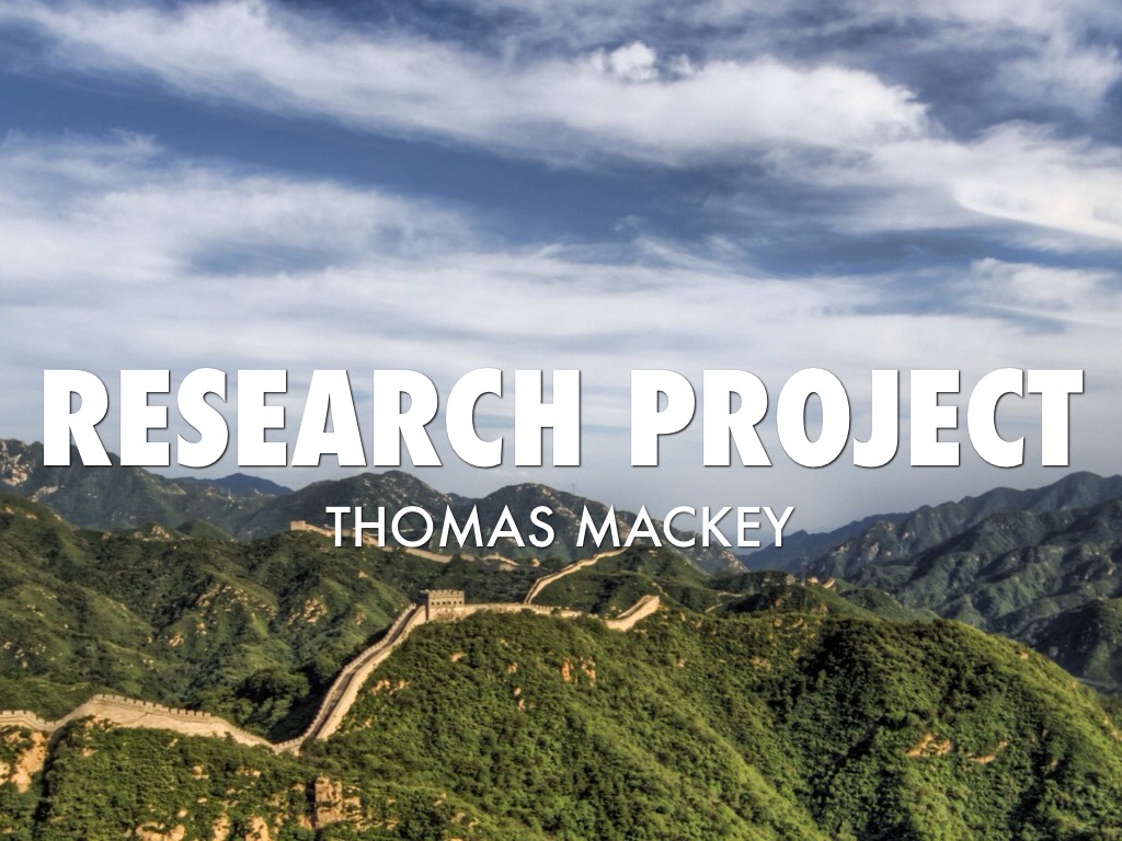 Research Project On China by Thomas Mackey