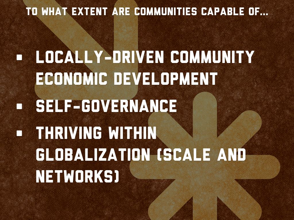 Community Empowered Economic Development Through the