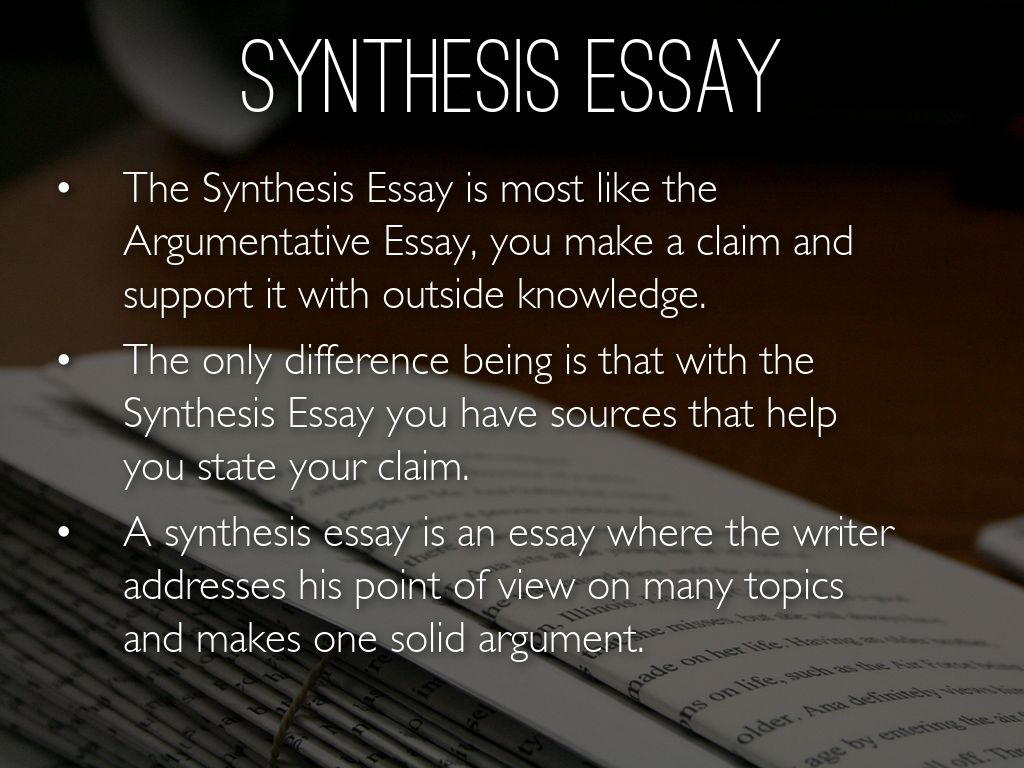 Example Of Synthesis In Thesis