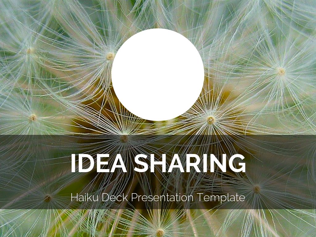 Copy of Idea Sharing Presentation Template by Tony