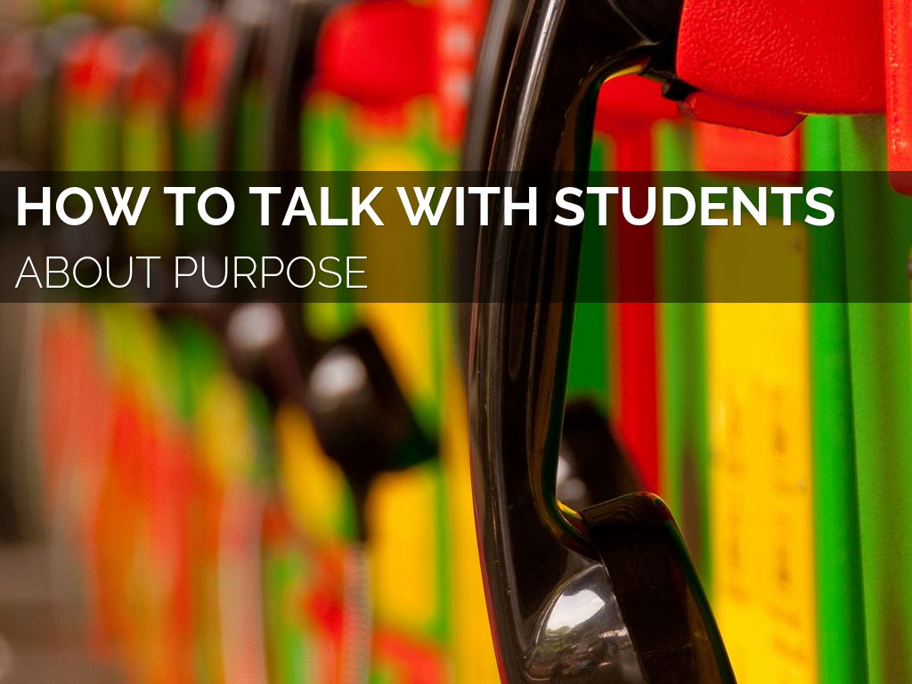 Talking About Purpose by Cristina Lawson