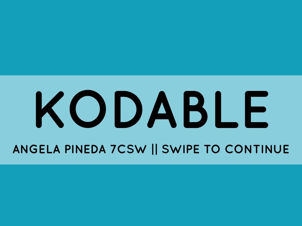 CS Kodable by Julianna Angela