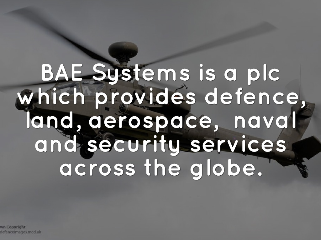BAE SYSTEMS SWOT ANALYSIS by Tom Vaughan