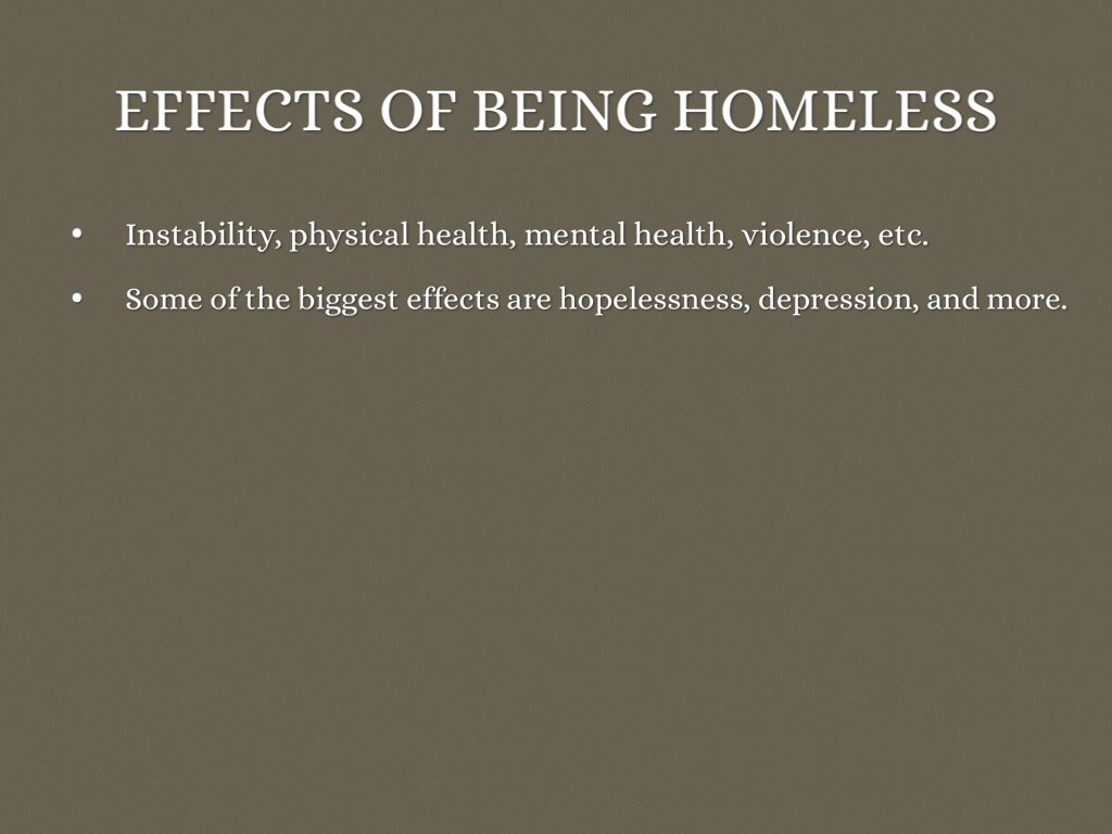 Homeless Presentation by alexthegentle