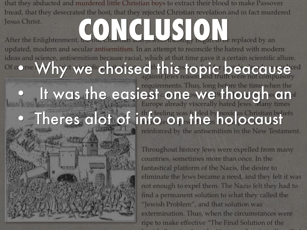 The Holocaust by Brittany Bednarz