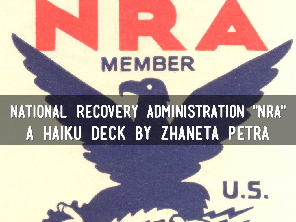 National Recovery Administration by Zhaneta Petra