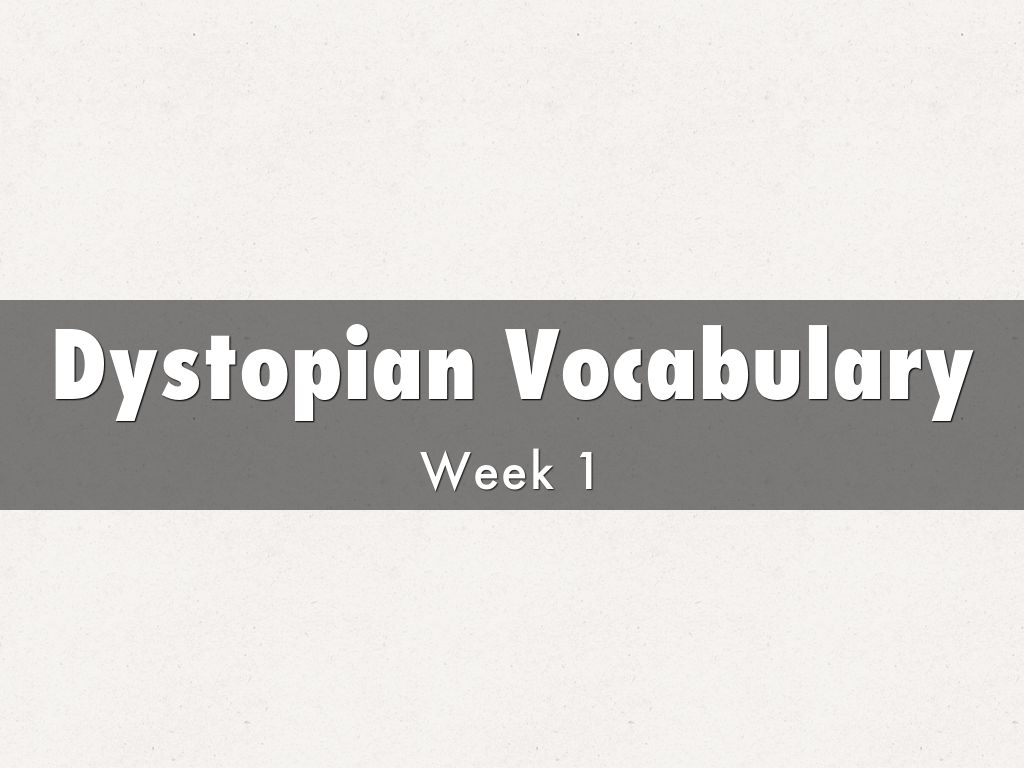 Copy of Dystopian Vocabulary Week 1 by Wyatt Farmer