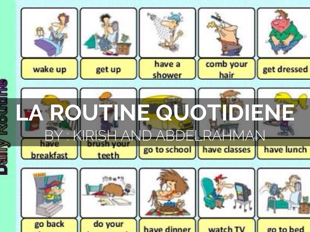 French Daily Routine by Kirish Rupani