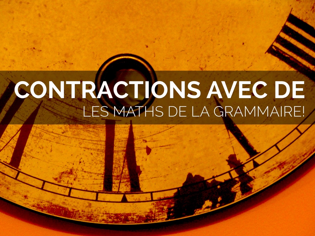 Contractions avec De by Kelly Fitzpatrick