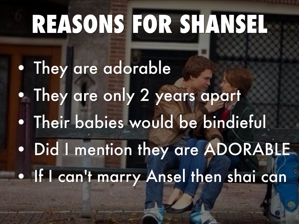 Reasons Why Shansel Is A Thing by Maddie Pallanez