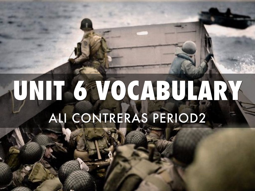 UNIT 6 VOCABULARY by alicontreras99