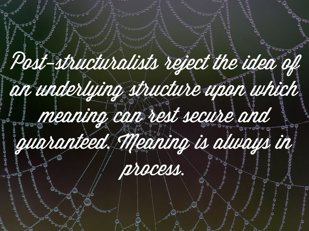 post-structuralism by AJ Villanueva