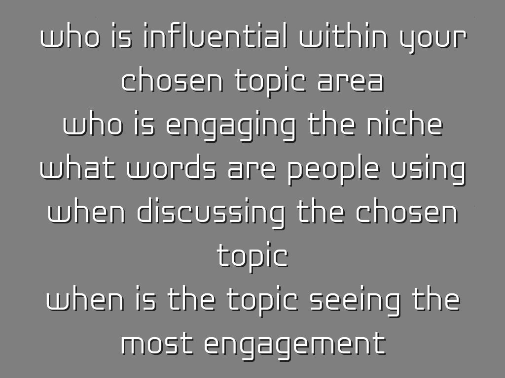 who is influential within your chosen topic area who