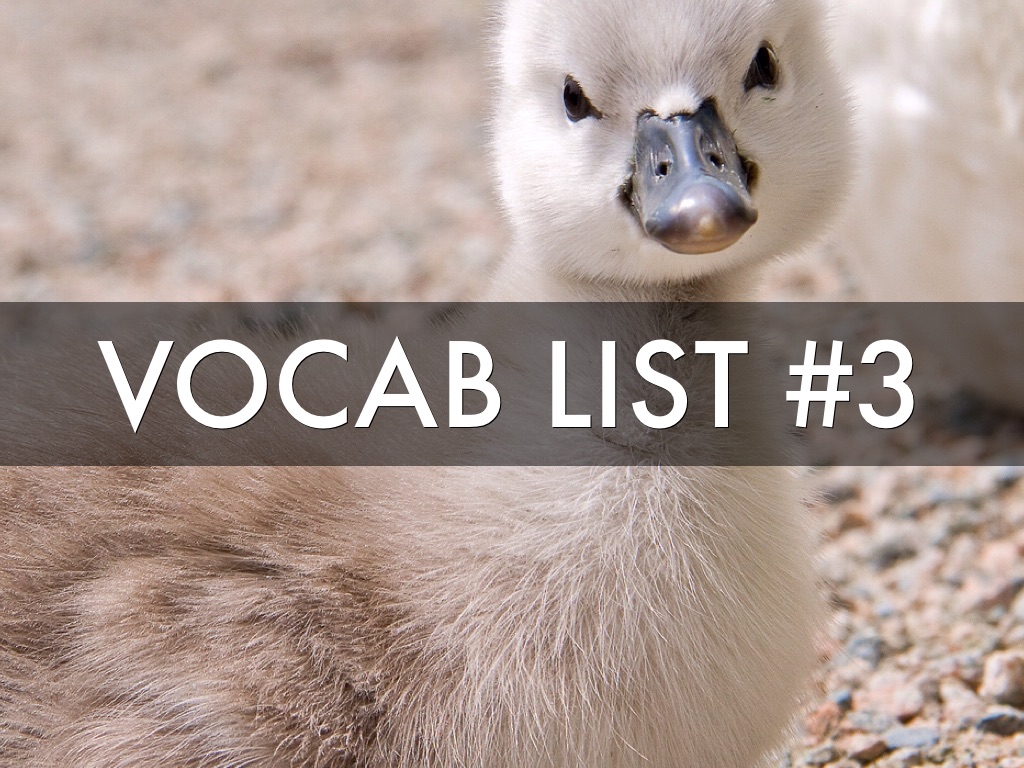 Vocab List 3 by Ramsey Watkins