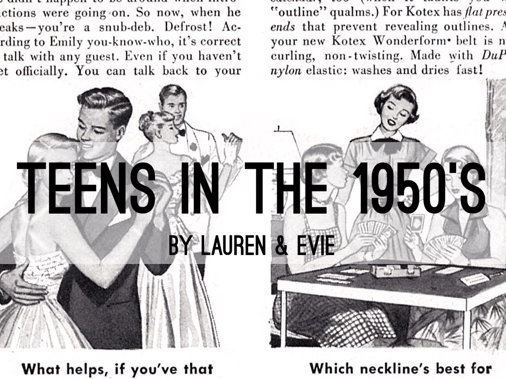 Teens In 1950 by Evie Ritter