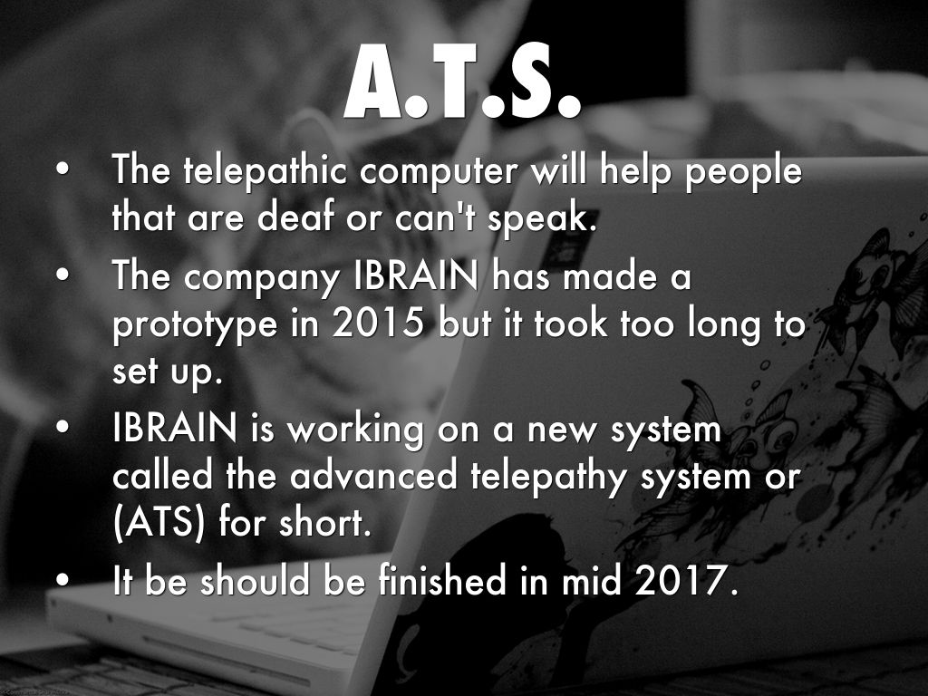 Is telepathy possible with our technology today by Kaz