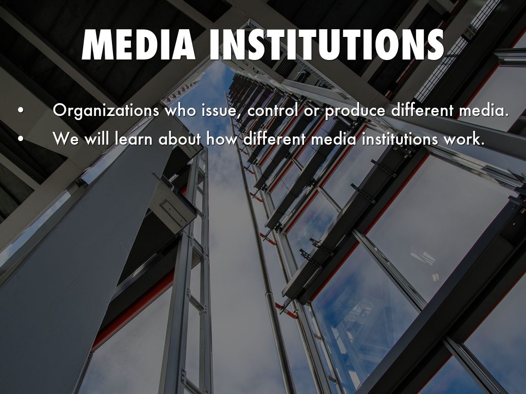 MEDIA STUDIES Yr 10 INTRO by Sean Upton