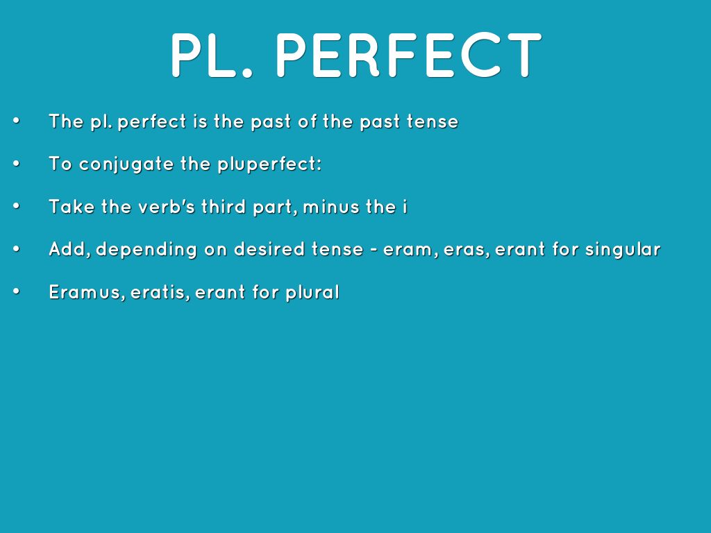 Pl. Perfect by Ben Lindner