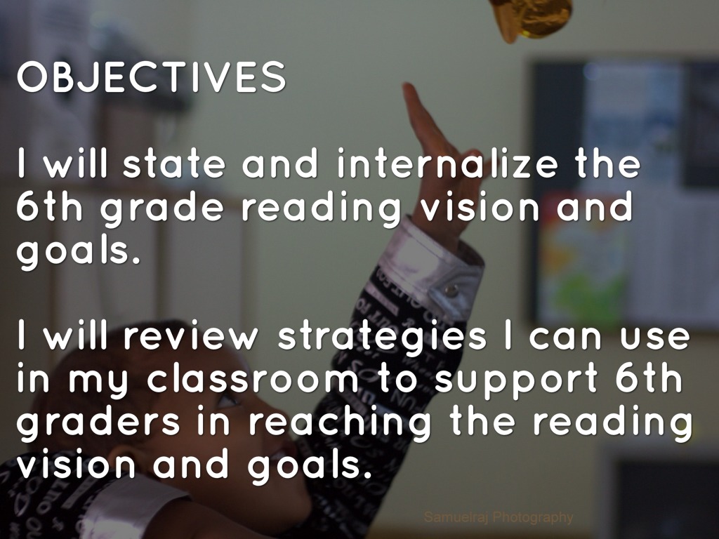 6th Grade Reading Goals by Victor Gonzalez