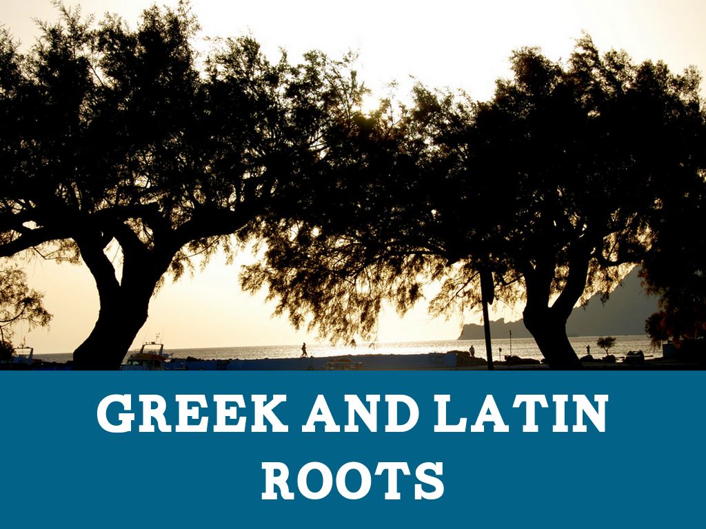 Greek And Latin Roots by A P