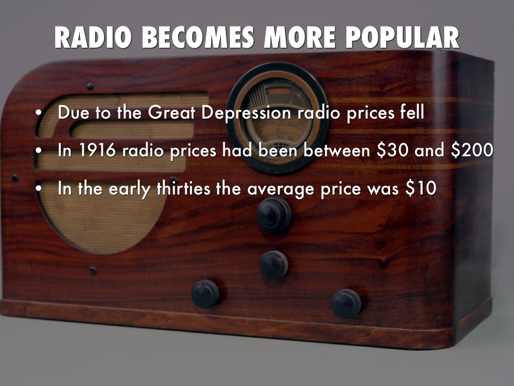 Radio In The 1930's by Noel De Luca