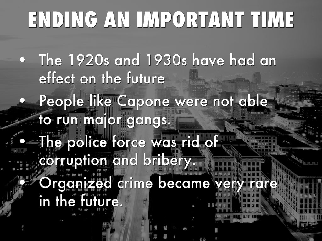 Crime In The 20's And 30's by Griffin Yakey