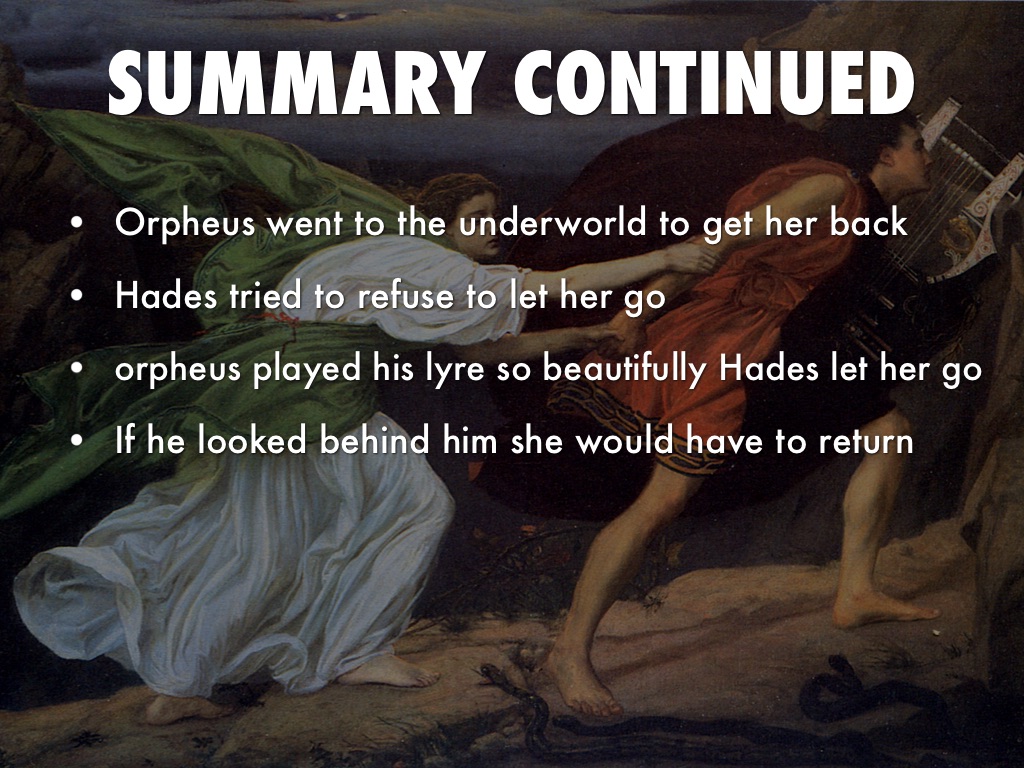 Myth Summary by Teresa Gottwald