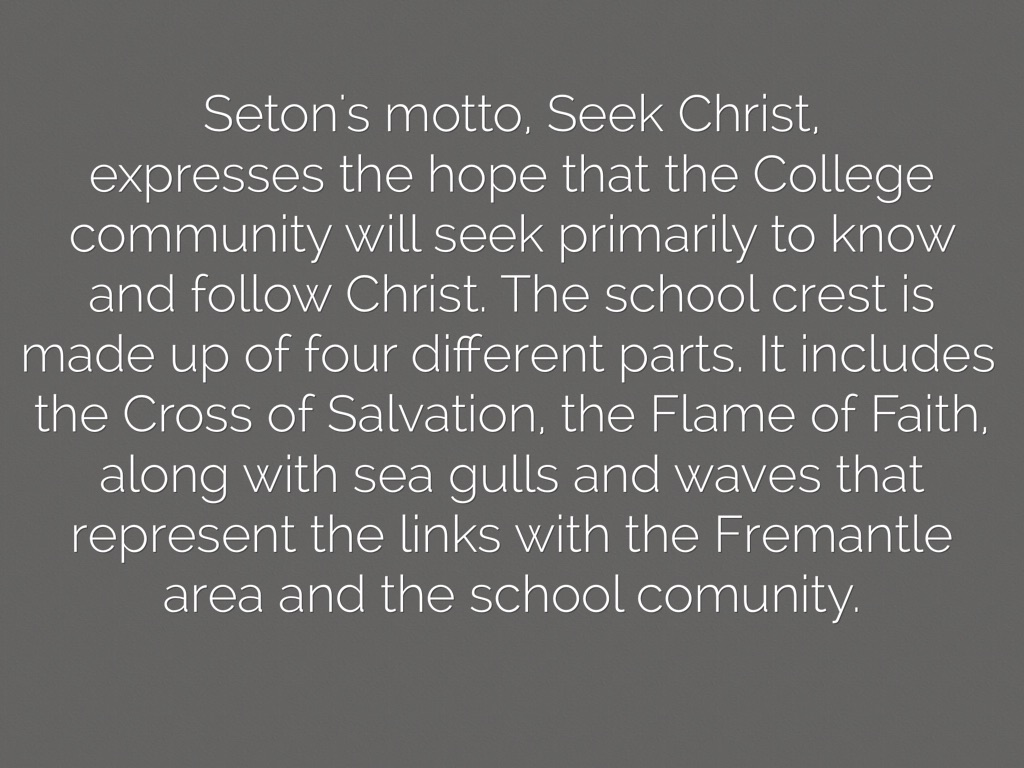 Seton Assignment by Ellie Taylor