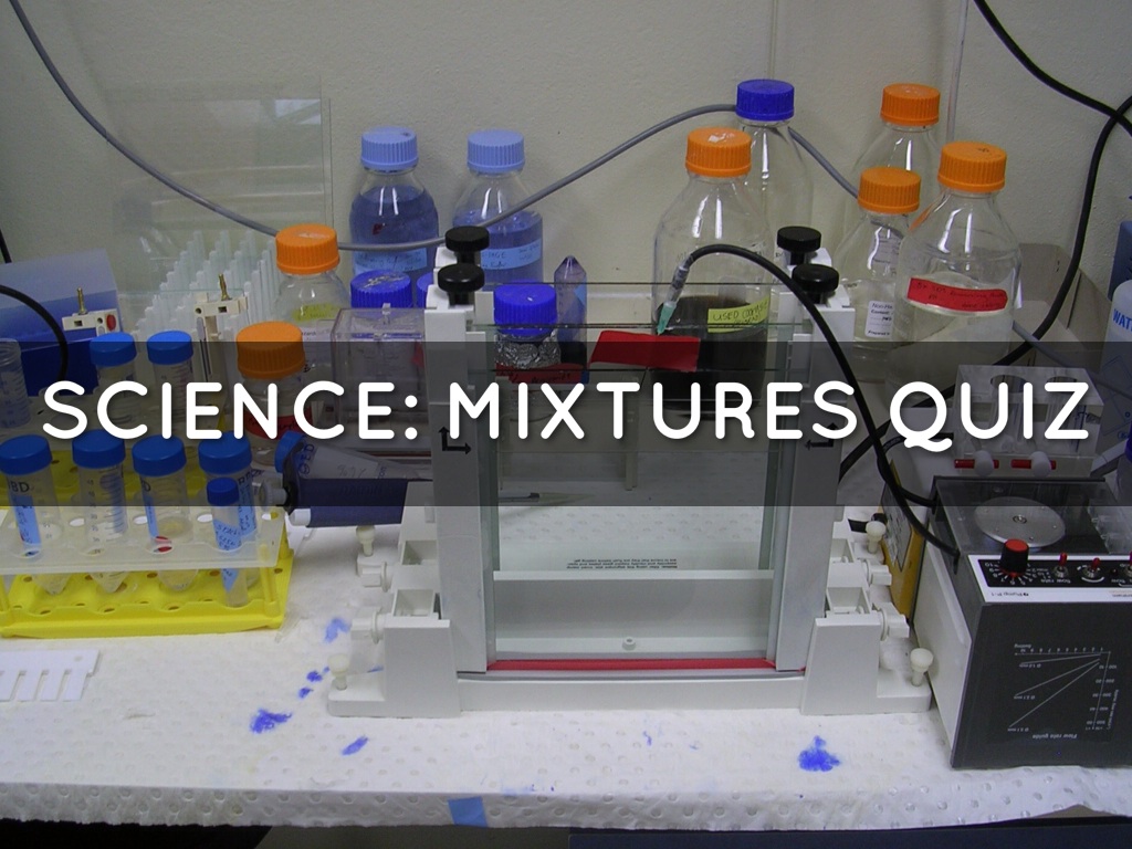 Science: Mixtures Quiz by i Classe