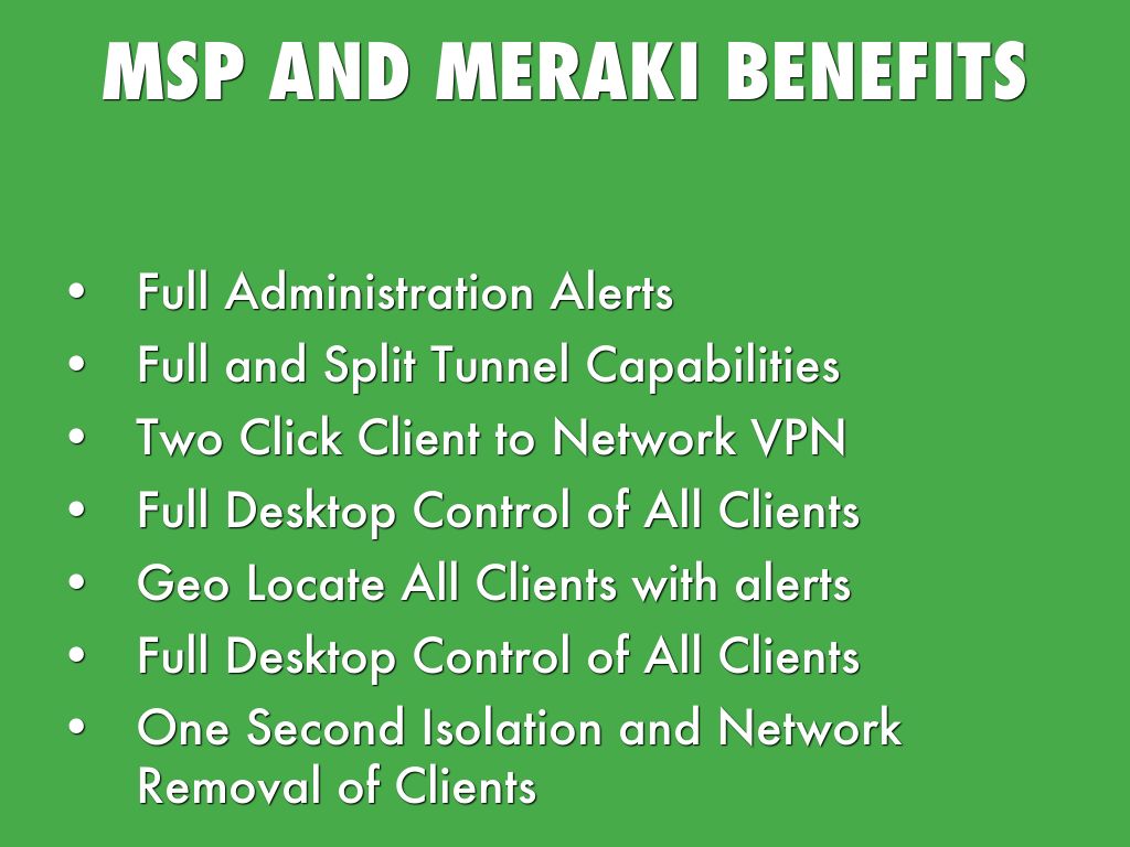 MERAKI SECURITY DEVICE by Richard Warren