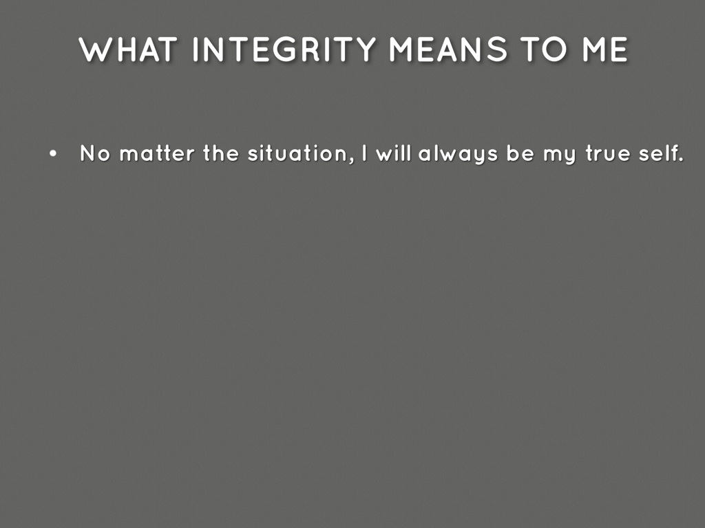 Integrity Project by Camila Garcia-Molina