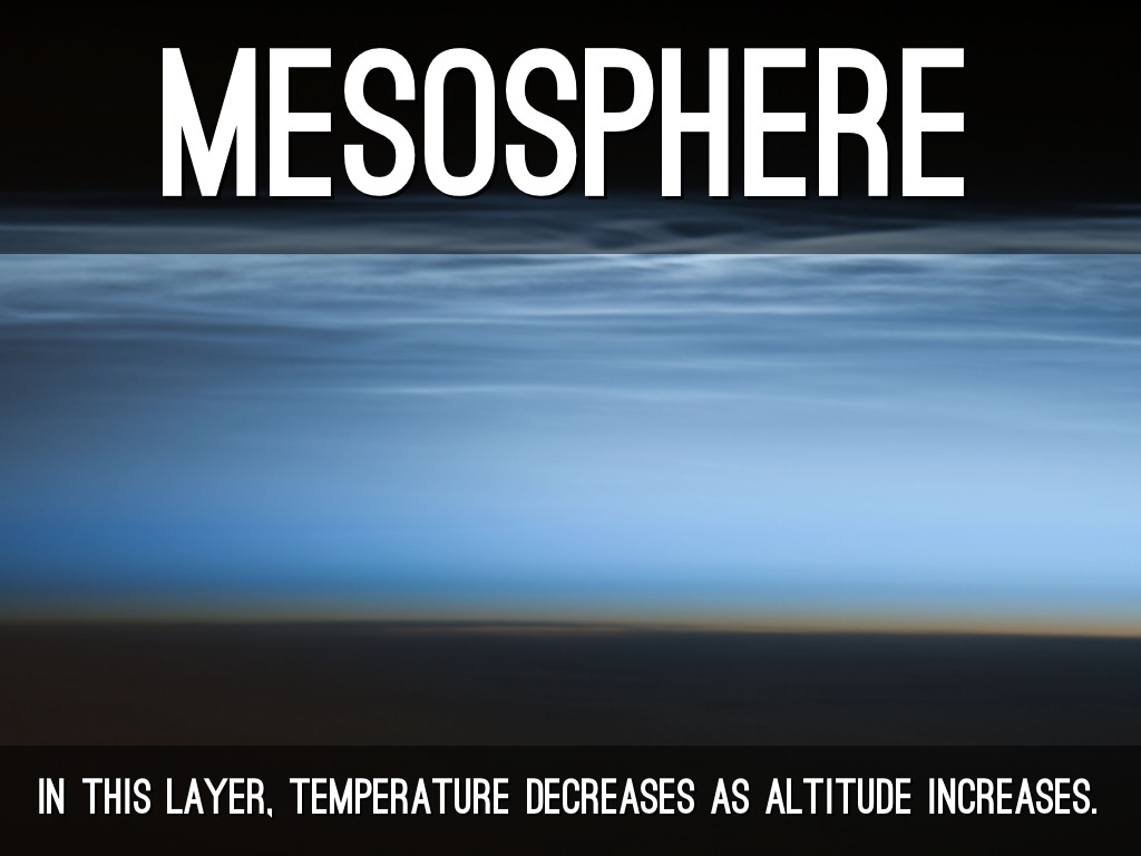 Layers Of The Atmosphere