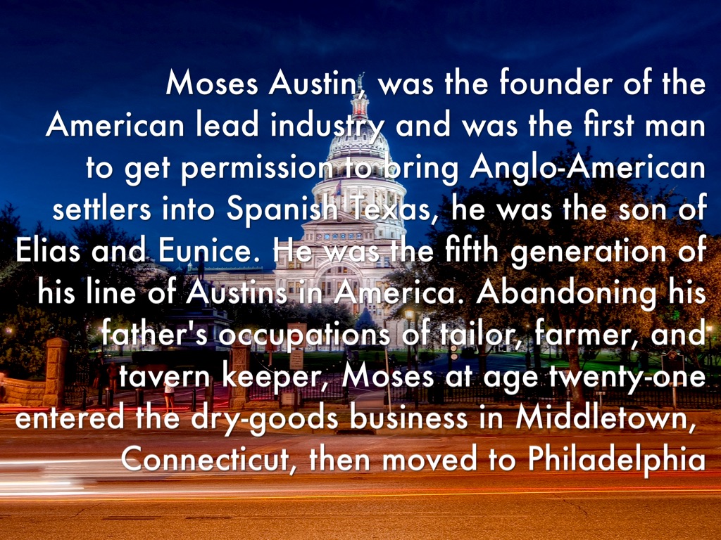 Moses Austin by Kayli Glick