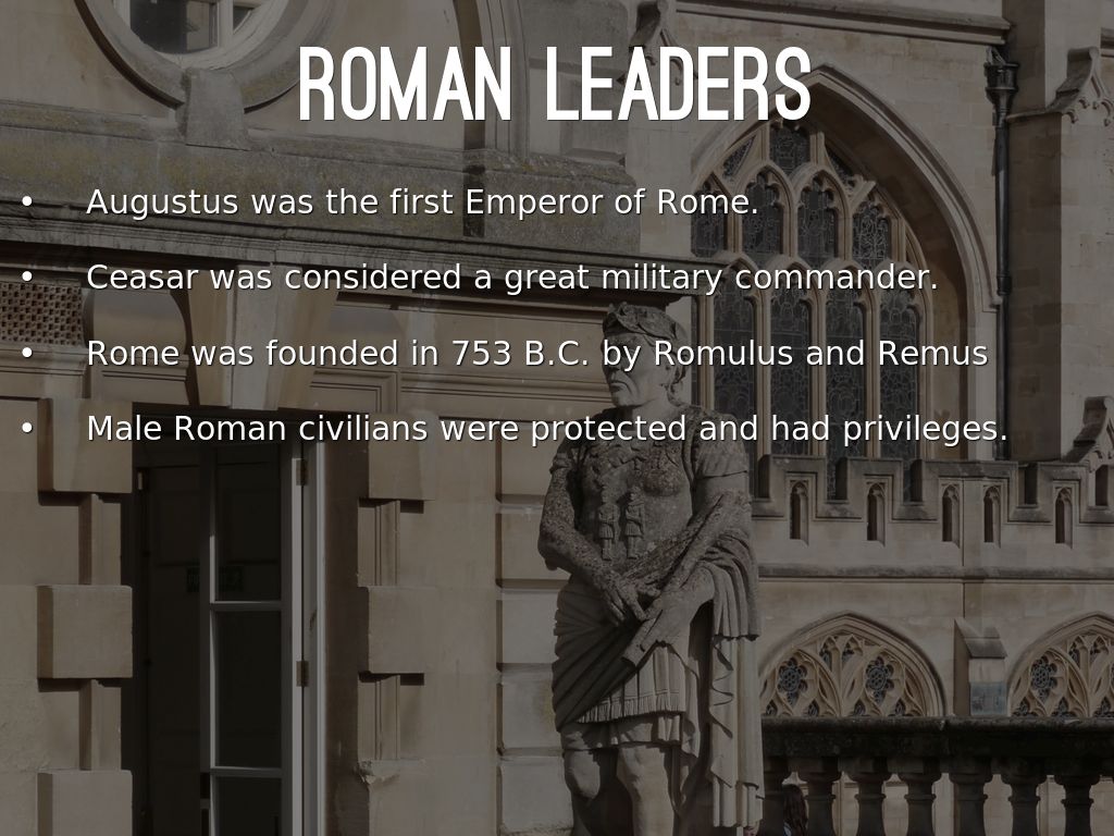 Roman History by Riley Councilman This presentation