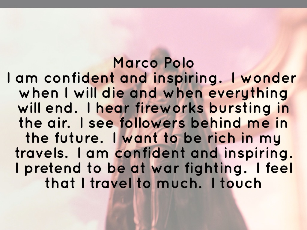 Marco Polo by Houston Hayworth