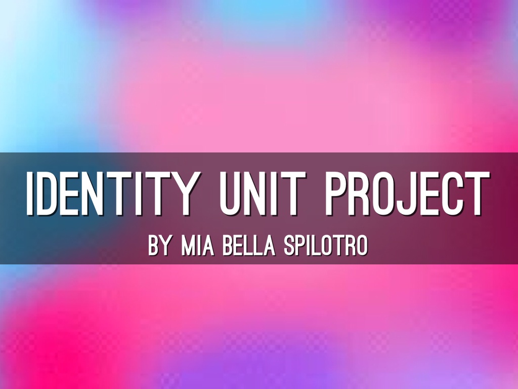 Identity Unit project by Mia Spilotro