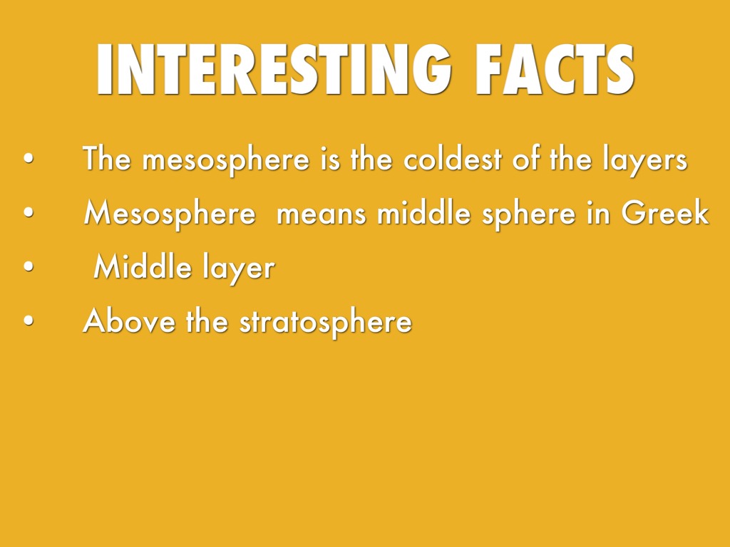 The Mesosphere Layer By Benjamin Davis The Mesosphere Layer By Benjamin Davis