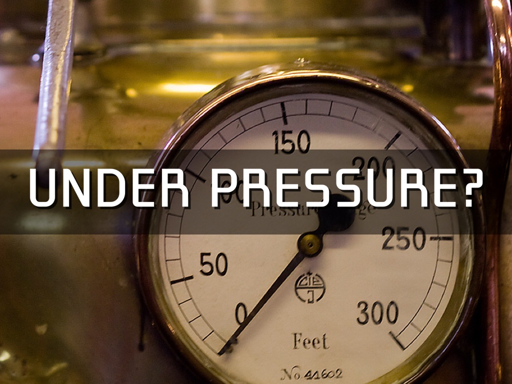Copy of Under Pressure? by Julia Shannon