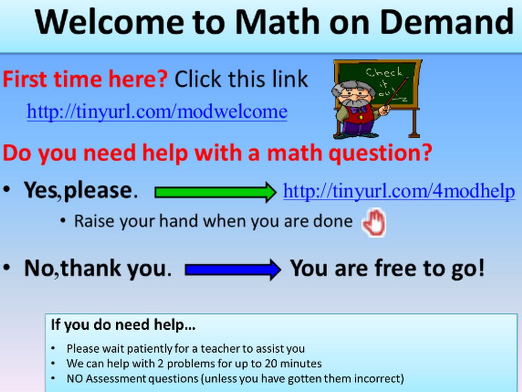 Welcome to Math on Demand by jdevee