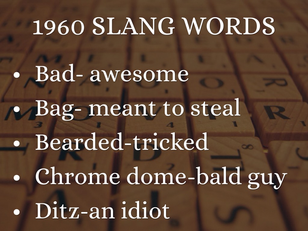 1960 Slang Word Smart