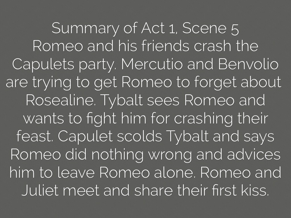 Act 1, Scene 5 by Emily Schwanzl