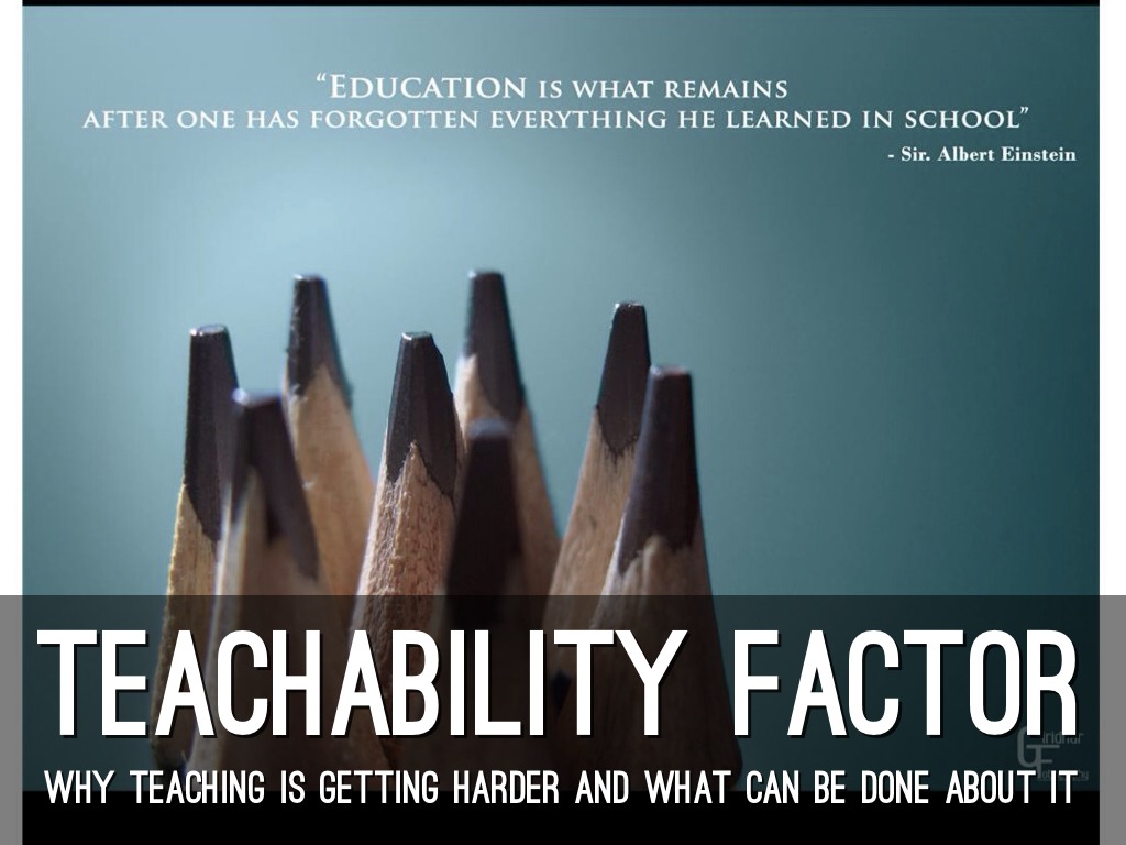 Teach ability Factor by Sarah Murray