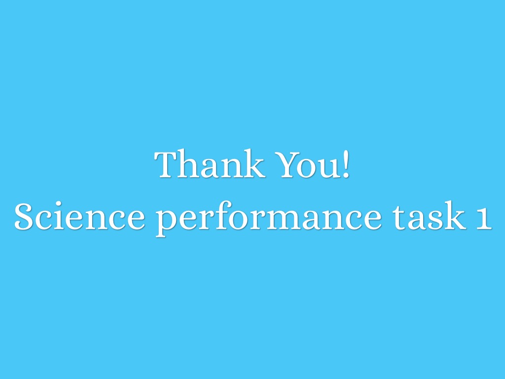 Science Performance Task 1 by Carlos Pamittan