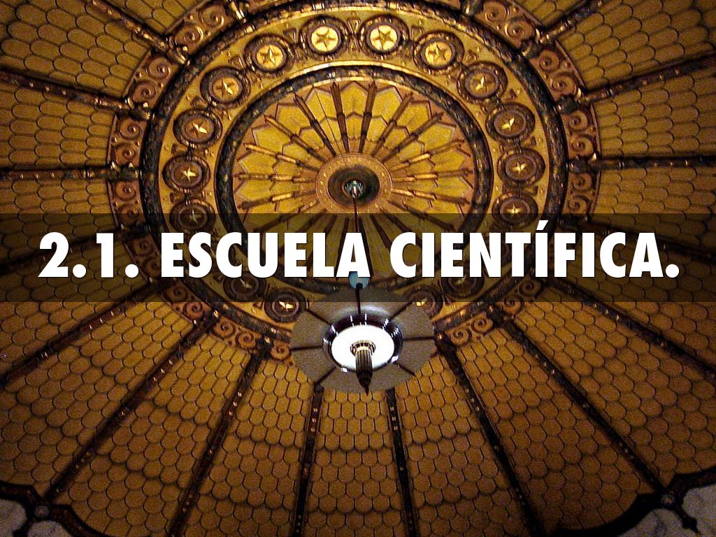 2.1. ESCUELA CIENTÍFICA. by Ian Cuellar Oriack