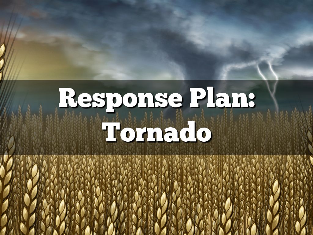 Response Plan Tornado by Sahil Chand