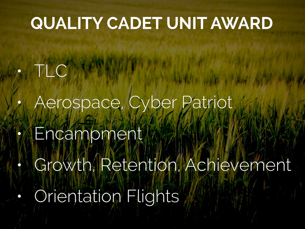 Cadet Programs Overview by Brandi Mizner