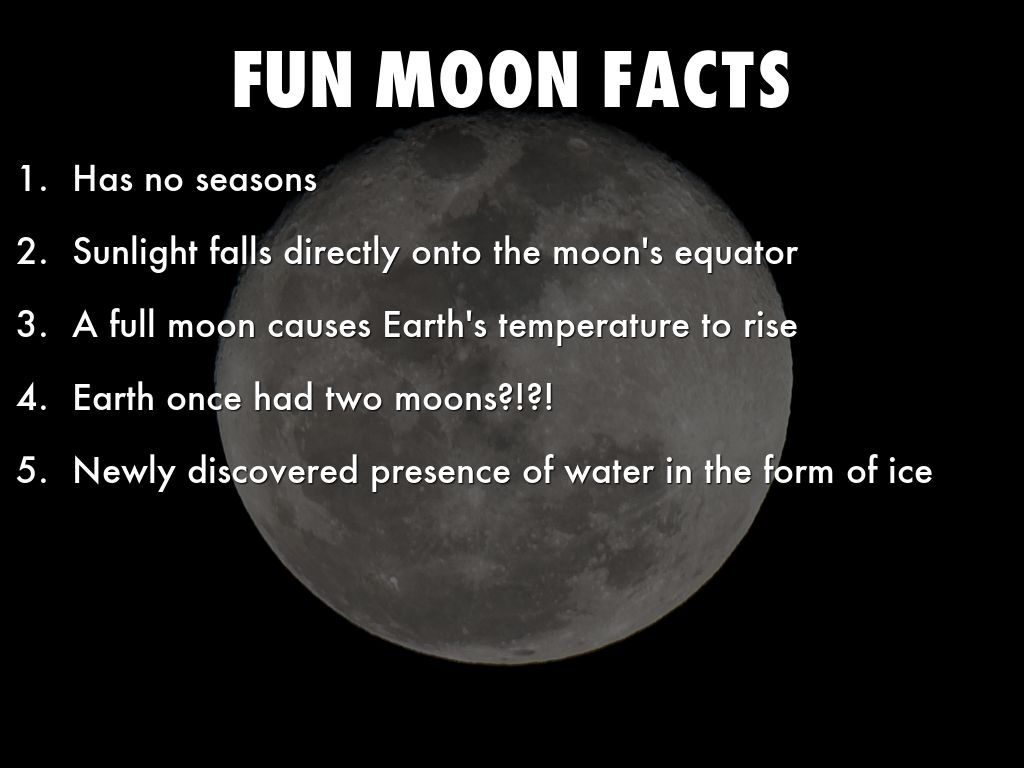 What Are 3 Interesting Facts About The Moon Ouestny
