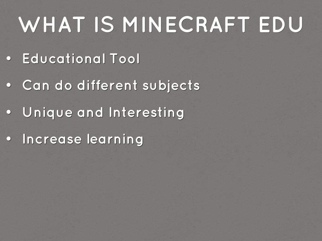 mINECRAFT edu by alicequinn