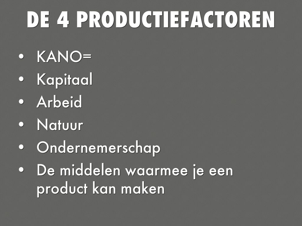 Economie H. 5 by A Maas