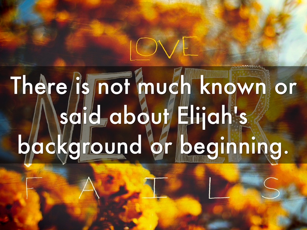 Elijah by Olivia Johnson